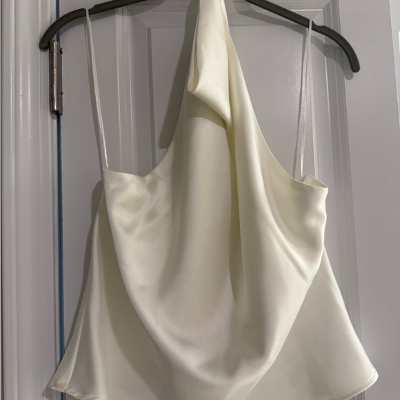 Zara | Tops | Zara Cream Asymmetrical Backless Camisole | Poshmark
